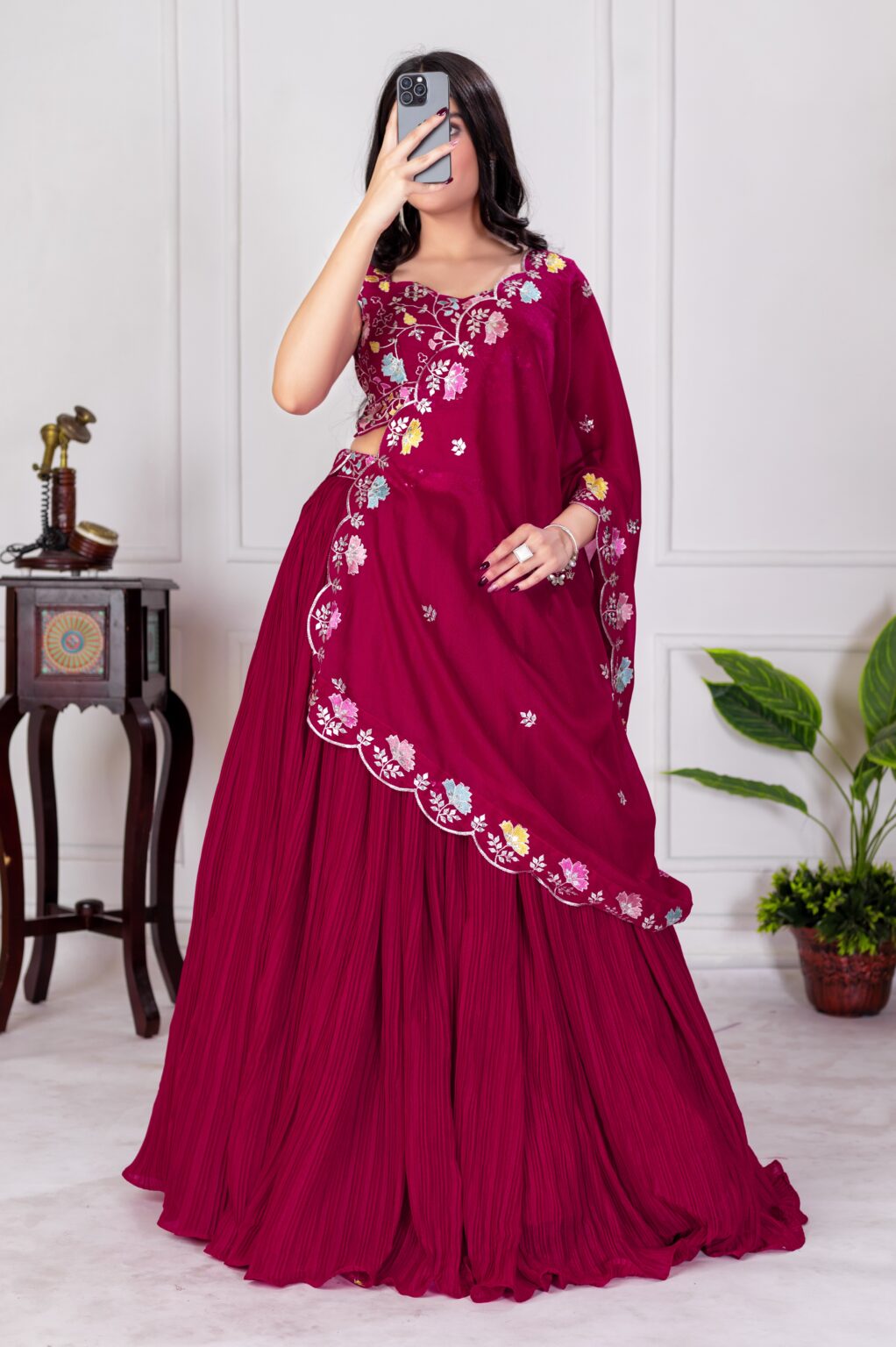 Royal threads. Modern souls. Red Presenting our latest lehenga ...